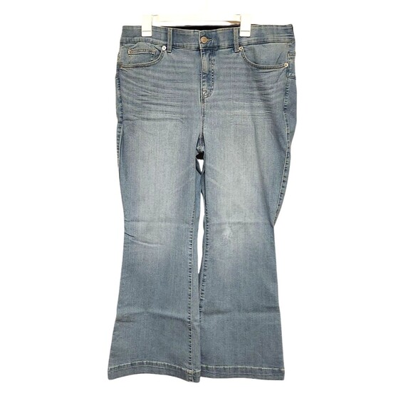 torrid | Jeans | Torrid Bombshell Flare Jeans Premium Stretch Light Wash Womens Size 2 Short ...